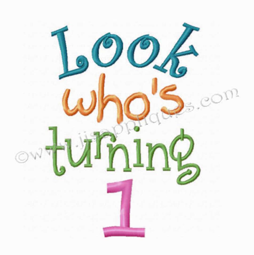 Instant Download Birthday Embroidery Designs First Birthday Embroidery ...