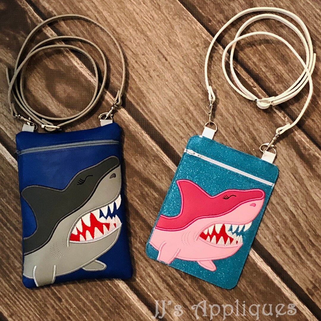 ITH Purse Shark Purse 8 Designs, 4 Sizes With 2 Finish Seam Styles ...