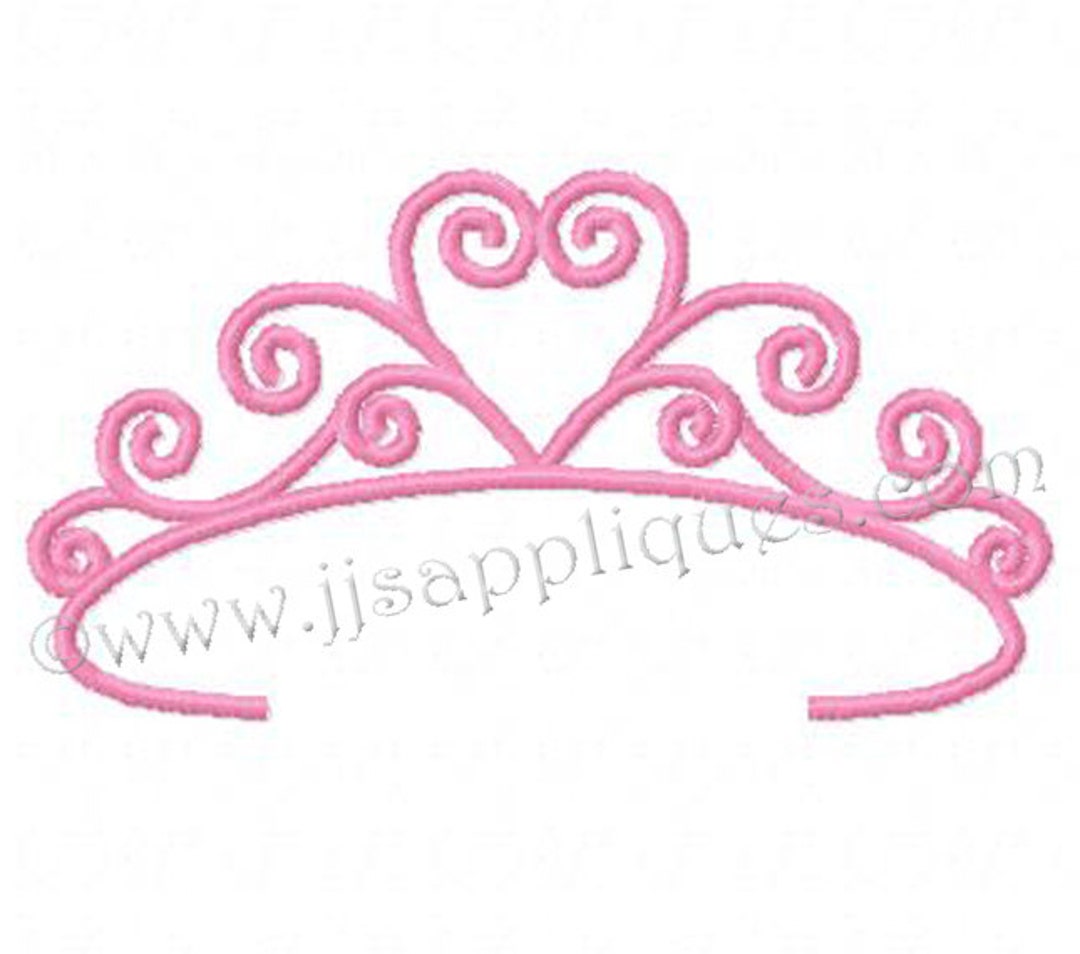 Princess Tiara Embroidery Designs Tiara Set of 10 Designs, Double ...