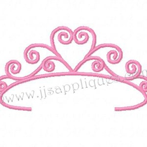 Princess Tiara Embroidery Designs - Tiara Set of 10 Designs, Double ...