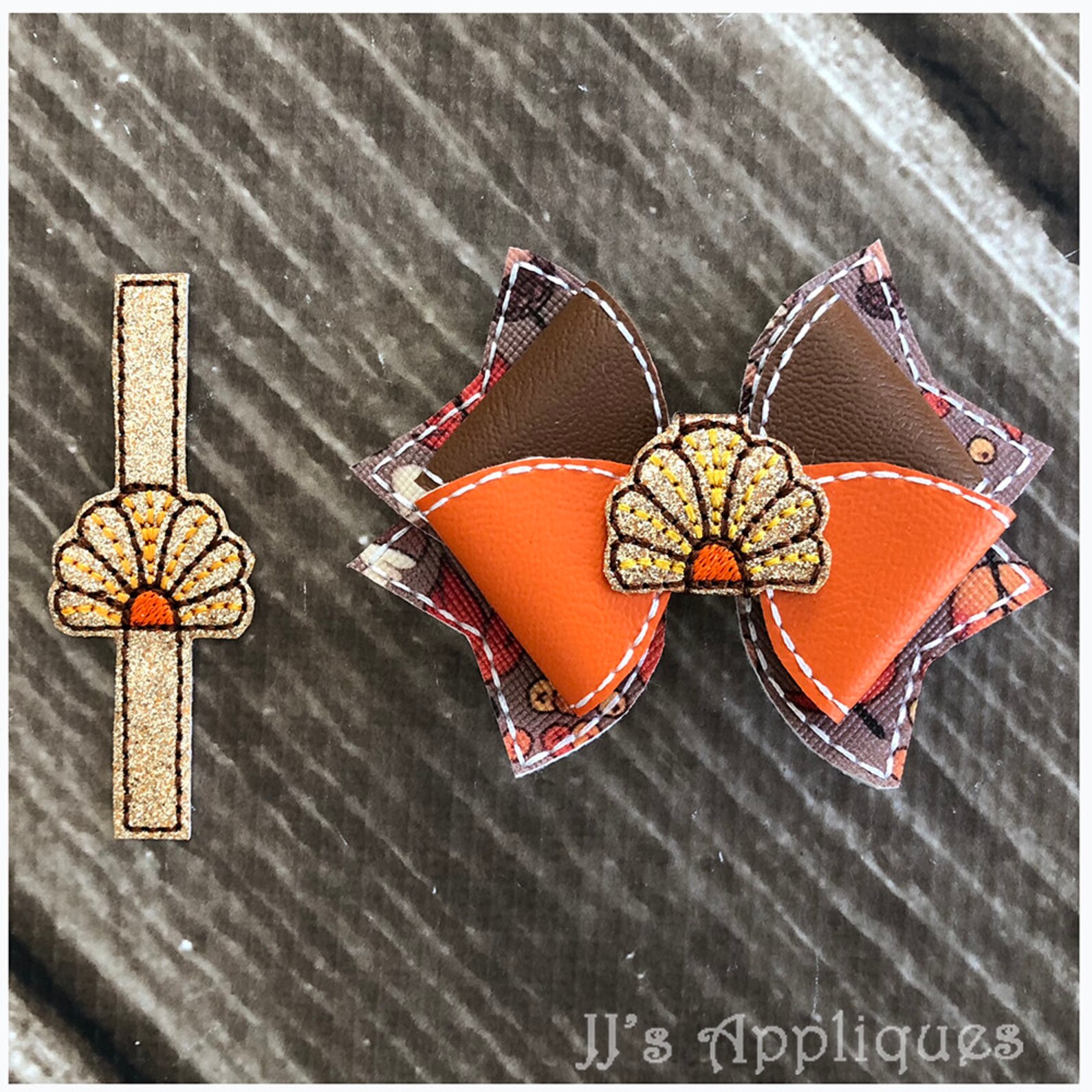 ITH Bow Center Tie Outlines II Set of 6 Embroidery Design 1 Size With ...