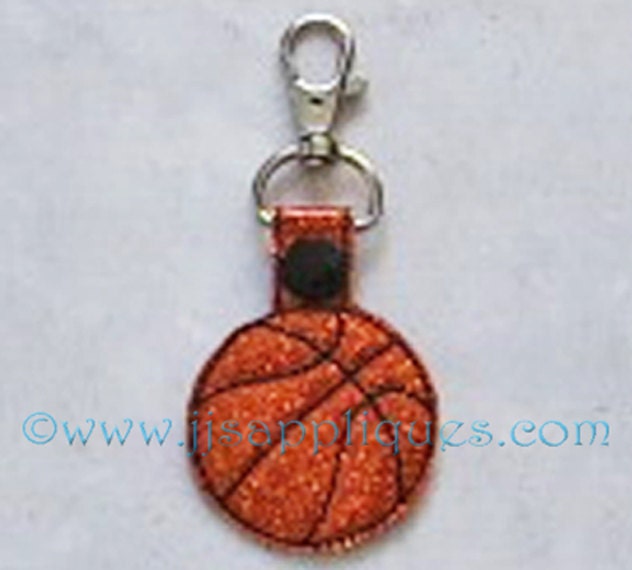 Instant Download ITH Snap on Basketball Key Fob Design - Etsy