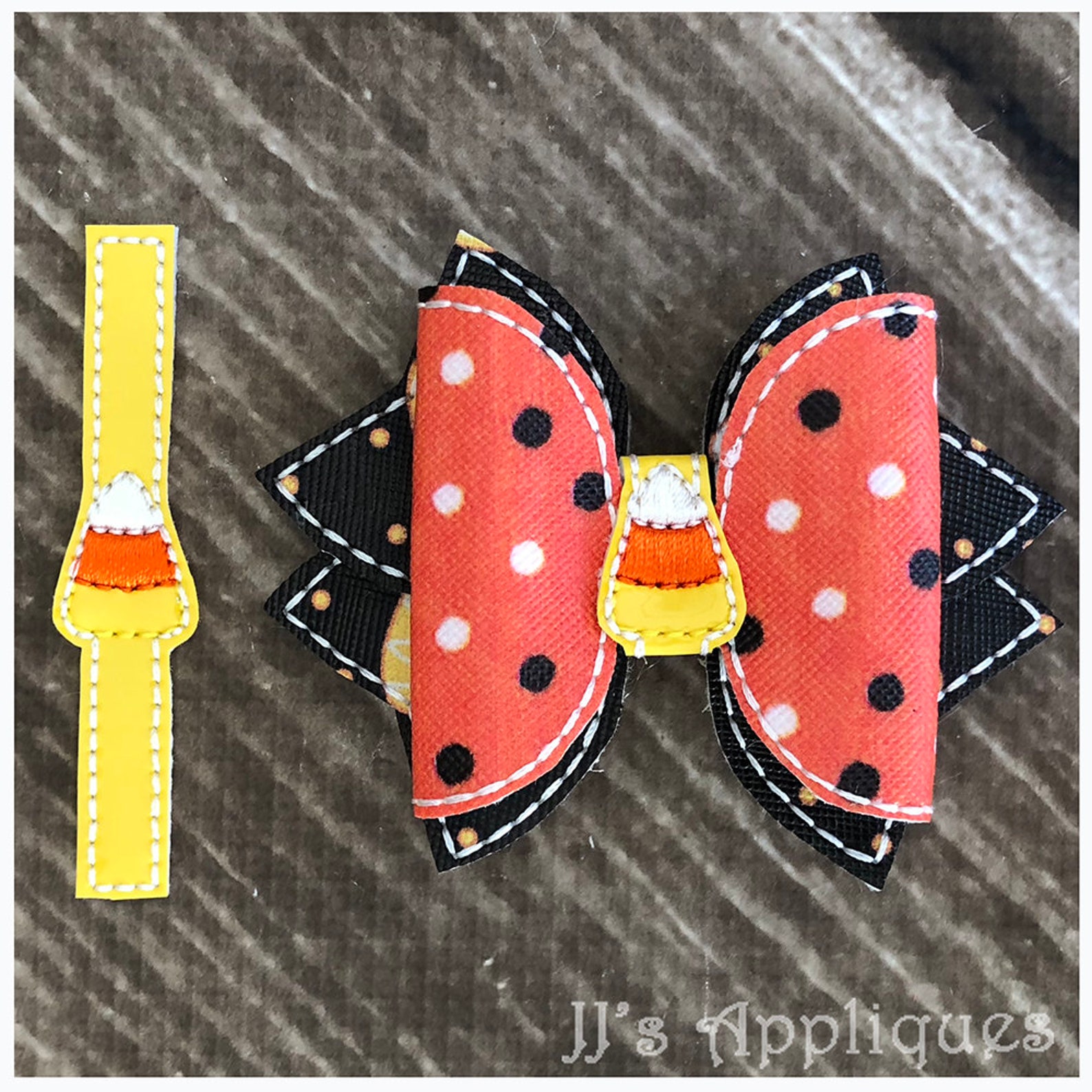 ITH Bow Center Tie Outlines II Set of 6 Embroidery Design 1 Size With ...