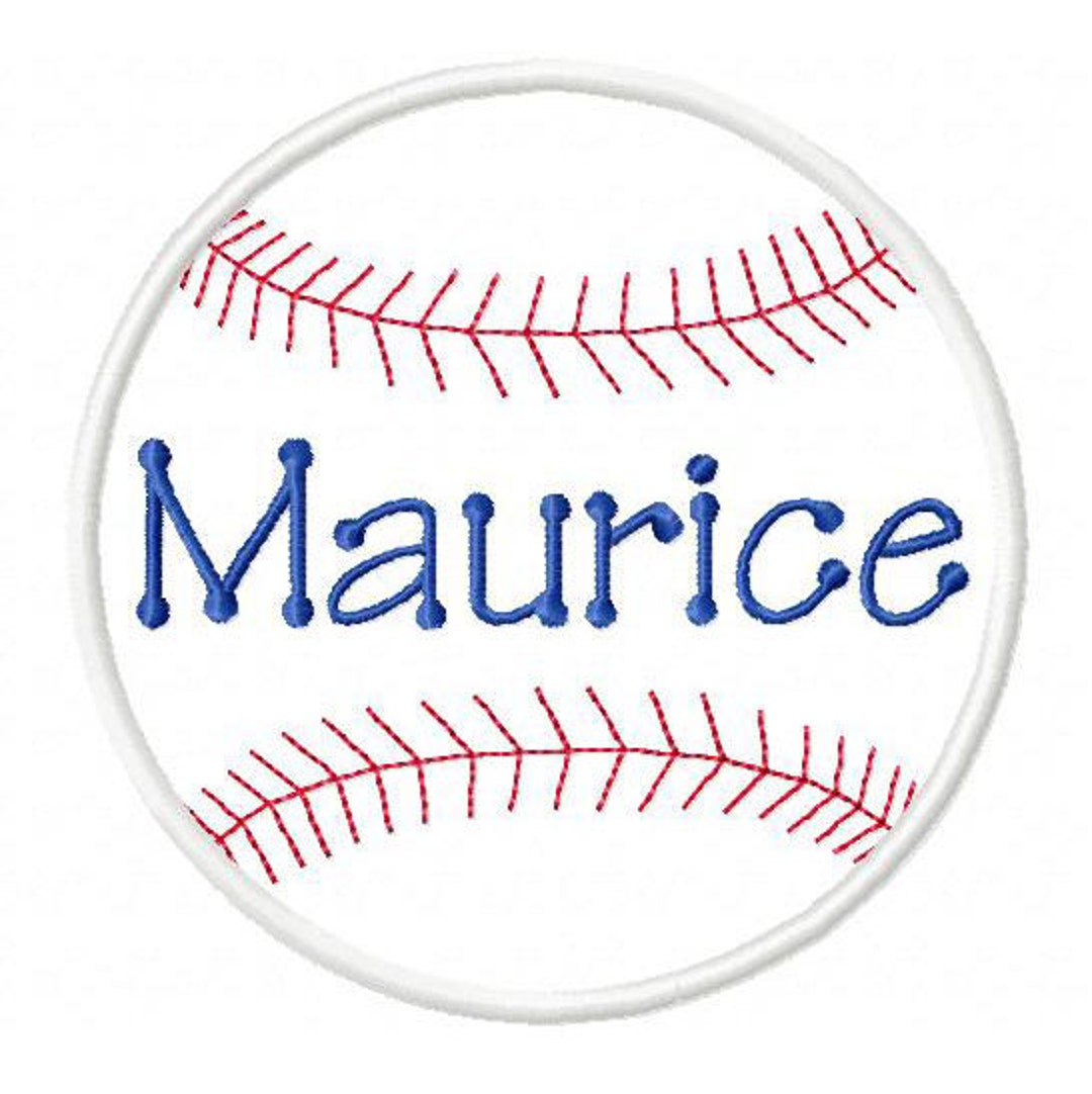 Sports Designs Baseball Design With Personalized Name Inside Embroidery ...