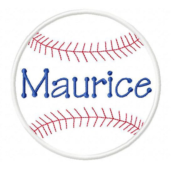 Baseball Applique Design - Etsy