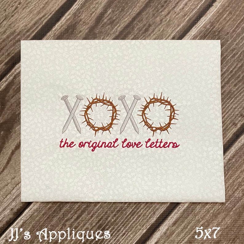 The Original Love Letters Christian Embroidery Design - Etsy