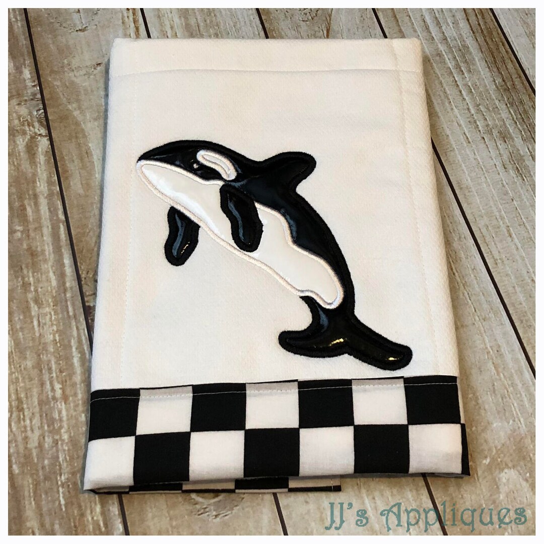 Orca Applique - Killer Whale Applique 4x4, 5x7, 6x10 Hoop Sizes ...
