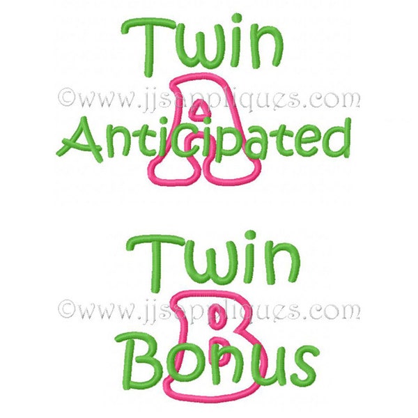 Twins Embroidery - Etsy
