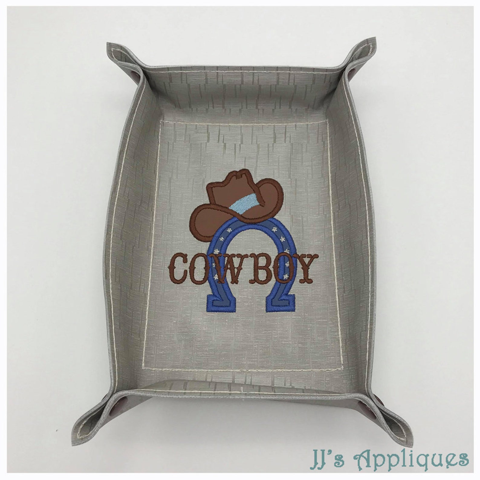 Cowboy Western Embroidery Applique Design Cowboy Across | Etsy
