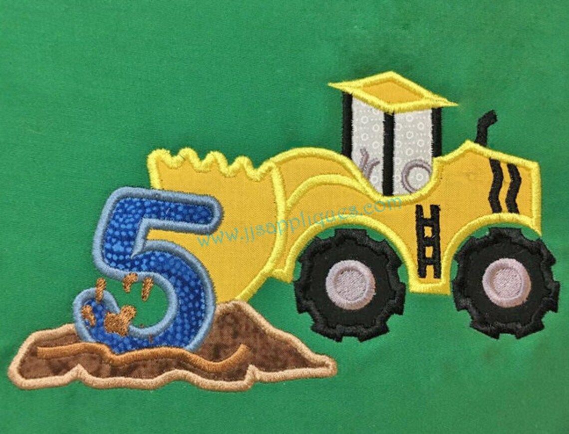 Instant Download Scraper Truck With Number 5 Digitized - Etsy