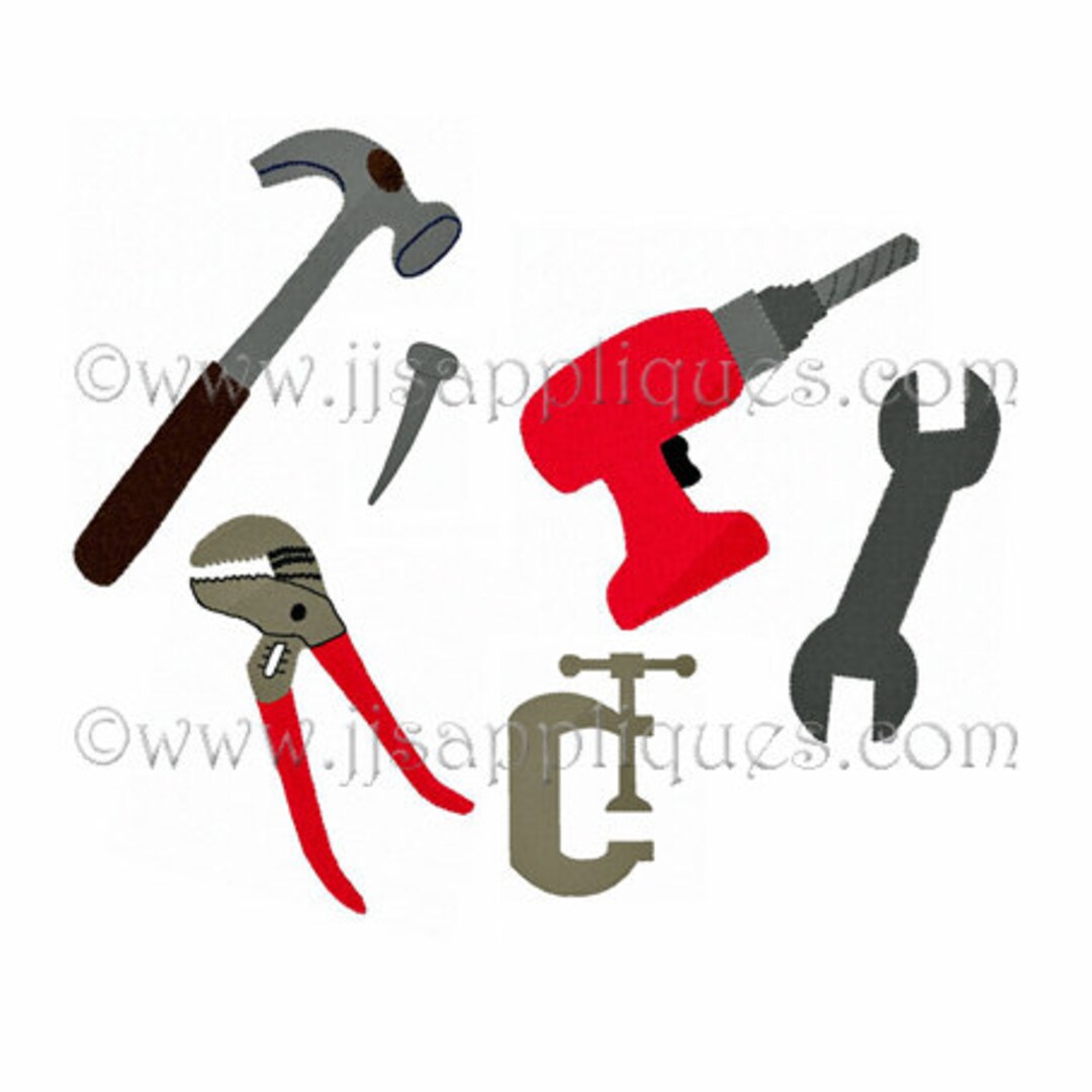 Instant Download - Tools Embroidery Fill Designs - Tool Set1, Set of 6 ...