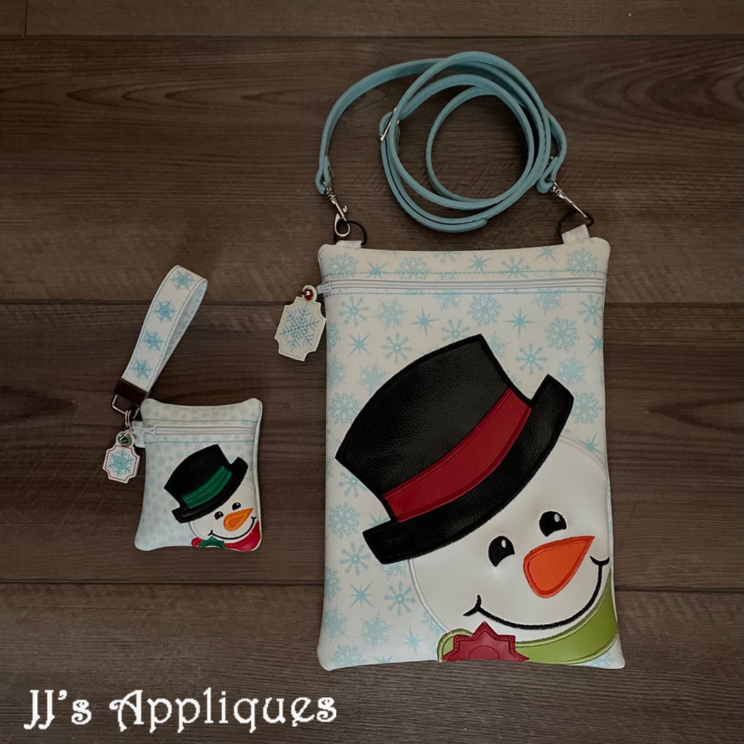 ITH Purse Snowman Face Purse 8 Designs 4 Sizes With 2 - Etsy