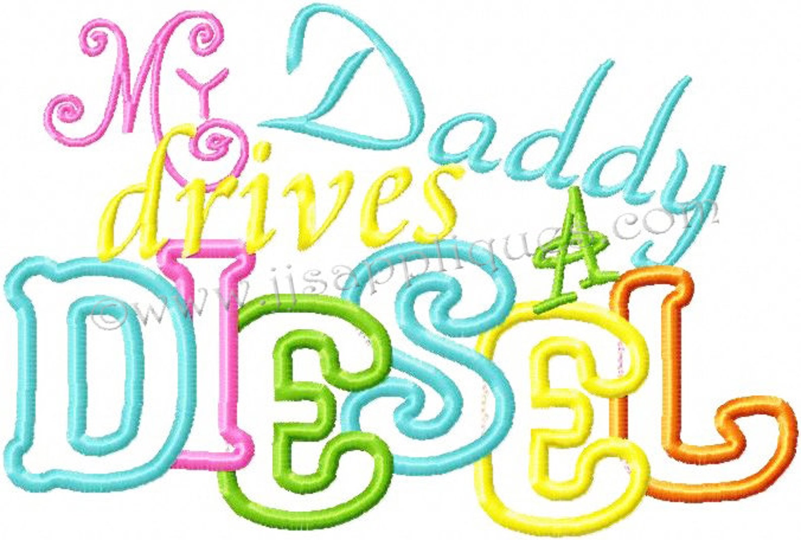 Instant Download Truck Driver Embroidery Designs My Daddy - Etsy