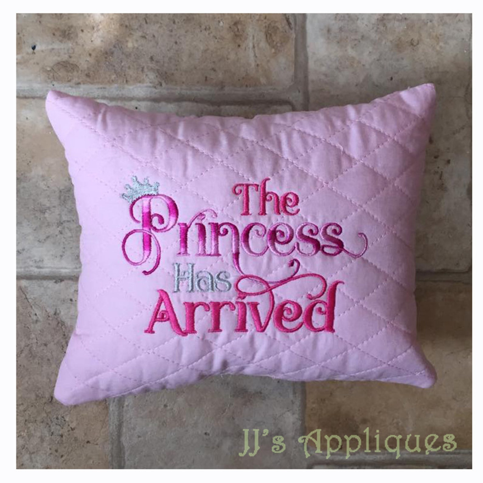Princess Embroidery Designs Saying the Princess Has Arrived - Etsy