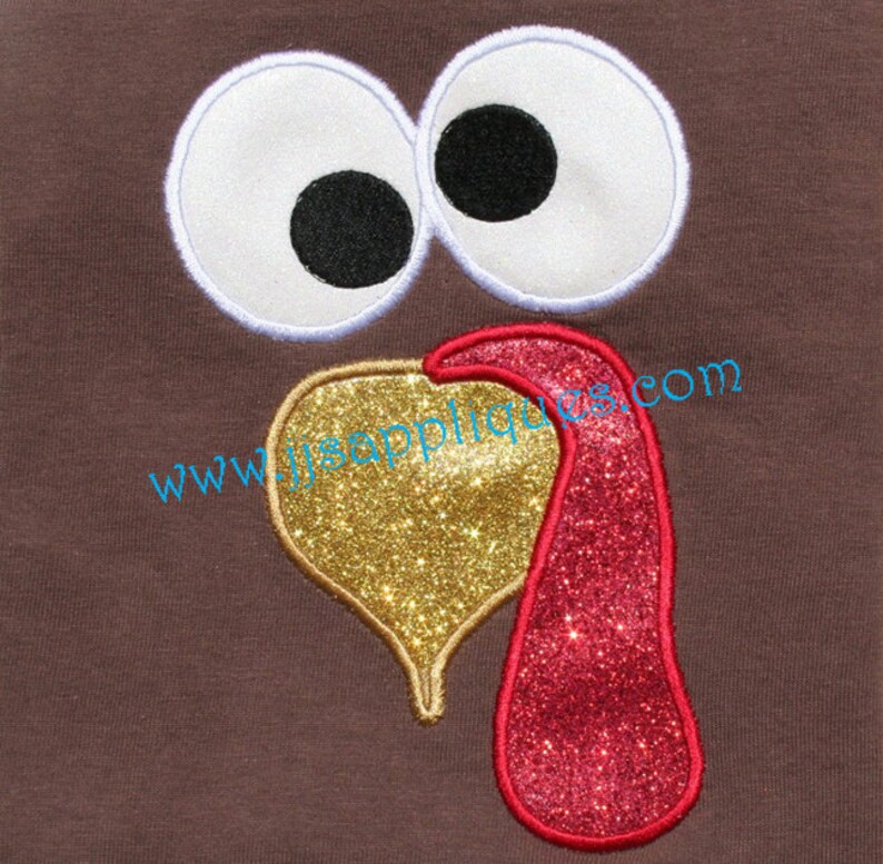 Instant Download Thanksgiving Design Turkey Face Embroidery - Etsy