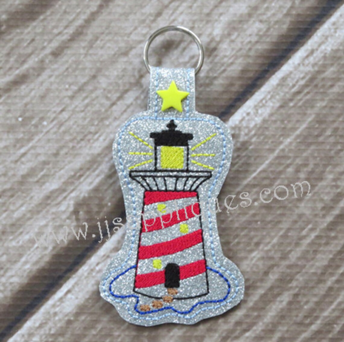 Instant Download - ITH Lighthouse Key Fob Design - Embroidery Feltie ...