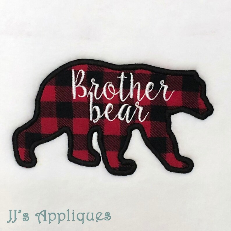 Family Bear Applique Designs Baby Brother Sister Mama Papa | Etsy