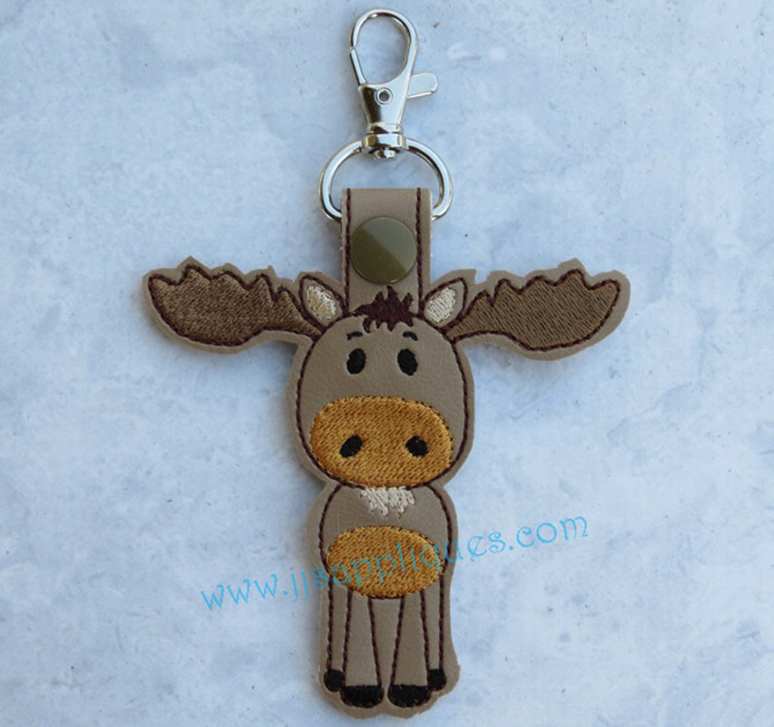 Instant Download ITH Woodland Moose Snap on Key Fob Design - Etsy
