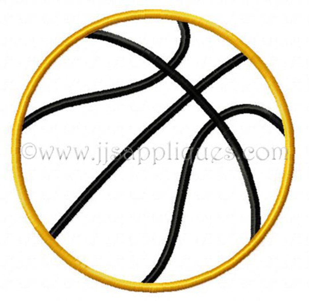 Sports Designs Basketball Embroidery Applique Design Basketball 4x4 ...