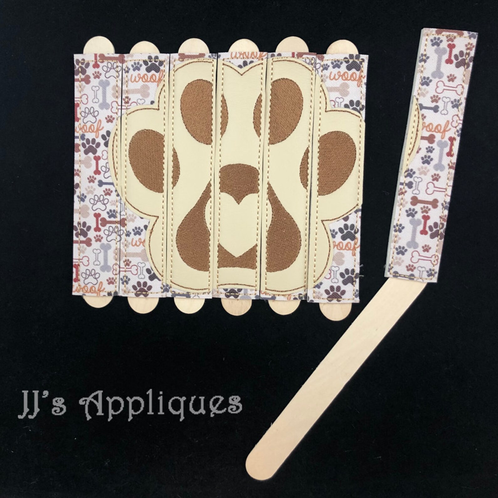 Stick Puzzle Paw Print Stick Puzzle Paw Print With Heart - Etsy