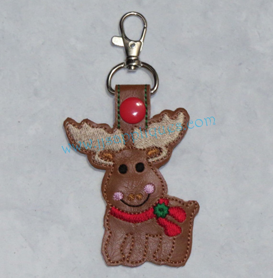 Instant Download ITH Christmas Moose Key Fob Design - Etsy