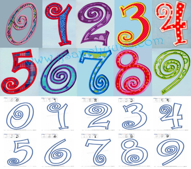 Fonts - Boingo Applique Font - Boingo Applique Numbers Machine ...