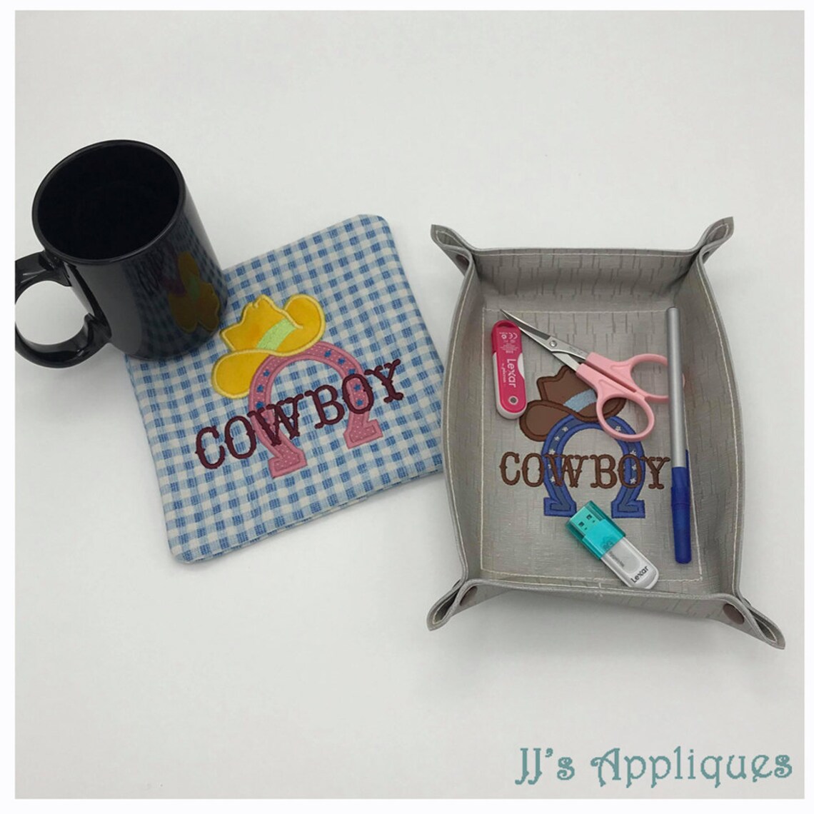 Cowboy Western Embroidery Applique Design Cowboy Across | Etsy