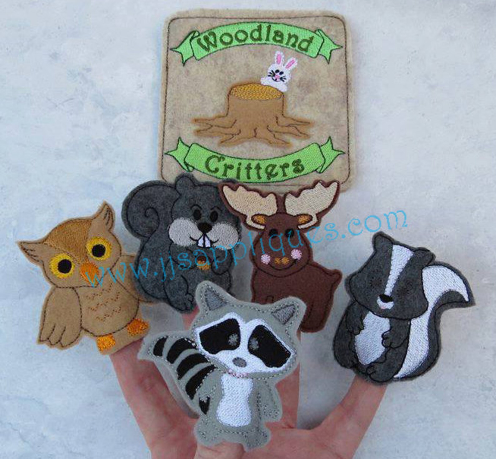 ITH Woodland Critters Finger Puppet Set With Carry Case - Etsy