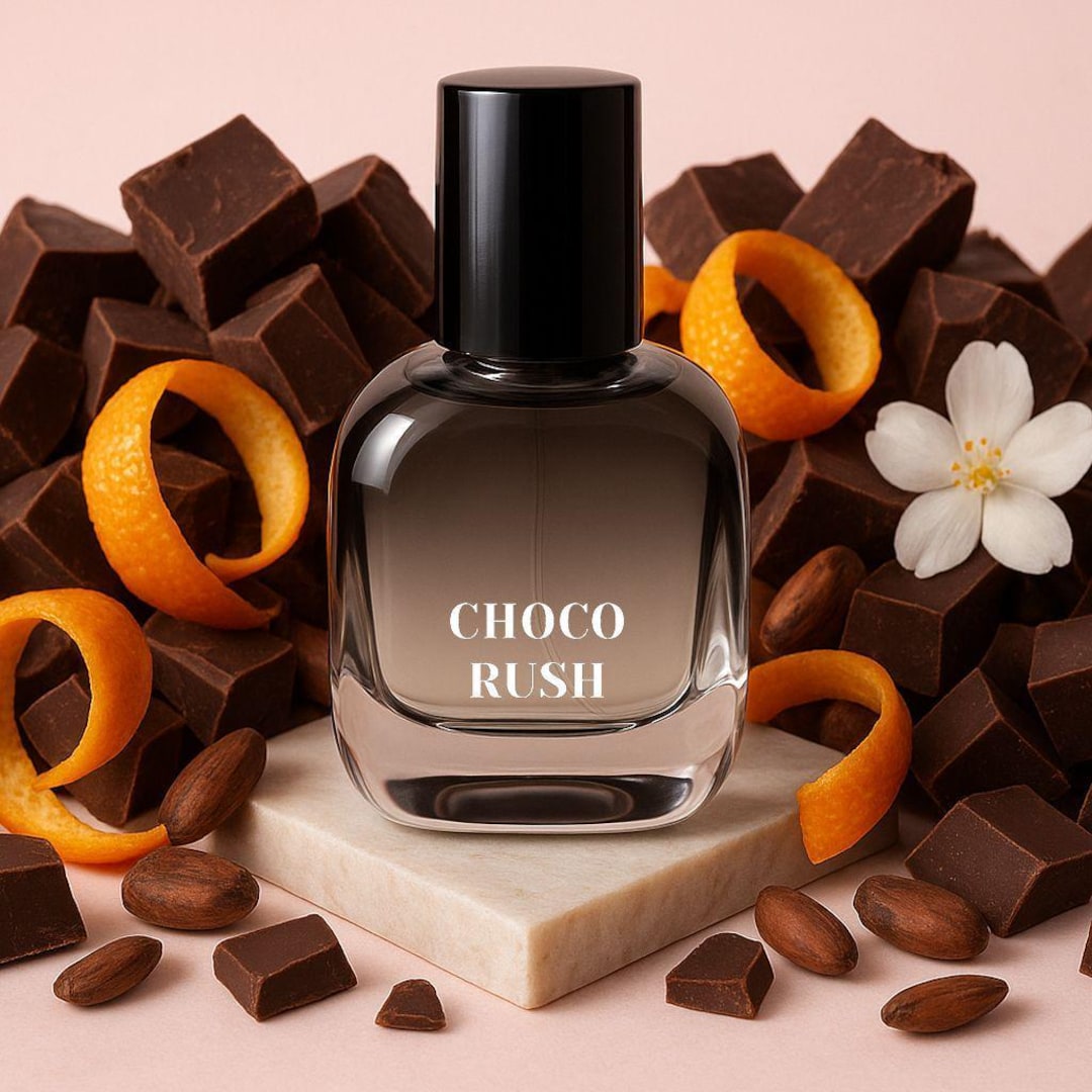 CHOCO RUSH Artisan Chocolate Perfume. Rich Cocoa & Vanilla Scent, Small ...