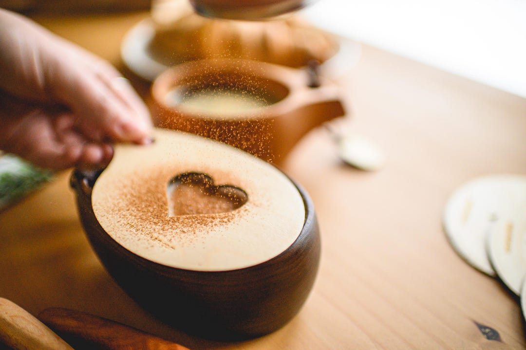 Reusable Wooden Latte Stencil: Barista Coffee Art - Etsy