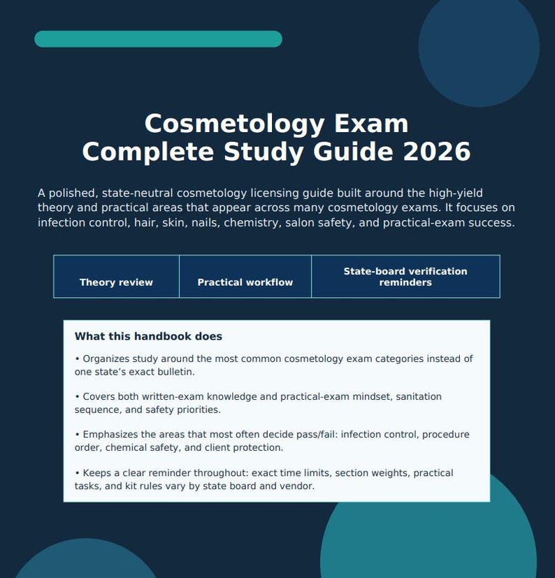 Cosmetology Exam 2026-2027 | 300 Practice Questions | New Study Guide ...