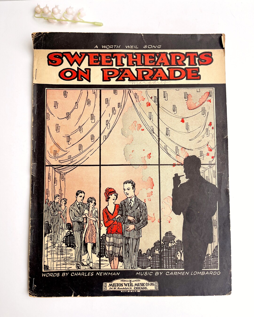 Sweethearts on Parade - 1928 Sheet Music - Carmen Lombardo - Etsy