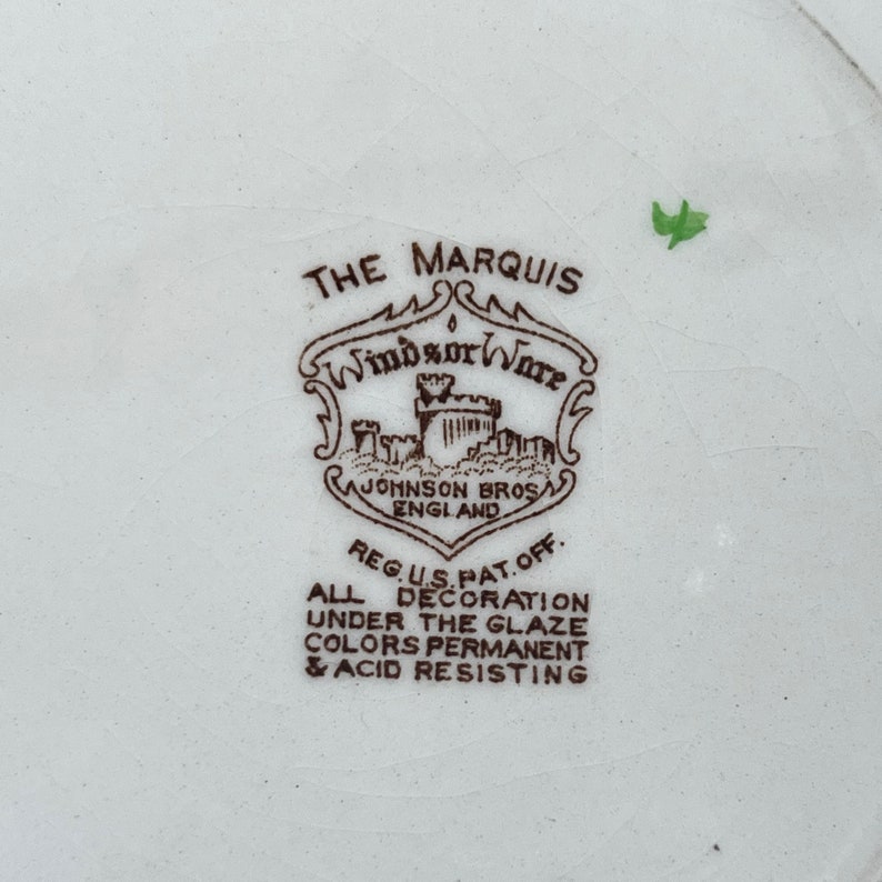 The Marquis - Vintage Windsor Ware - 8" Salad Plate - Etsy