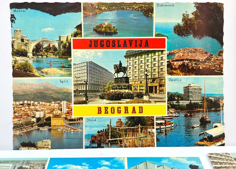 SIX 1960s Belgrade / Beograd Postcards - Etsy