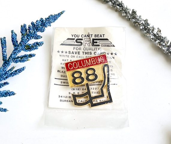 Vintage 1988 Columbus 500 Race Pin - Gem