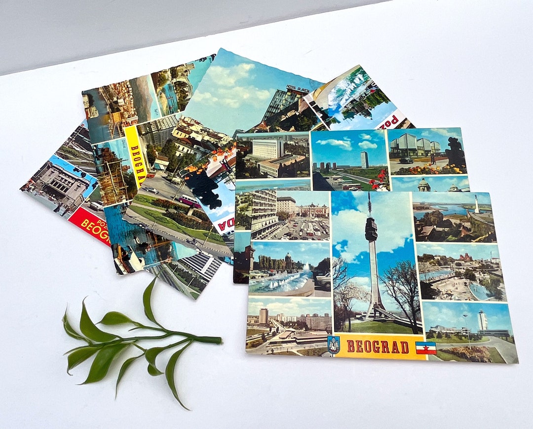 SIX 1960s Belgrade / Beograd Postcards - Etsy
