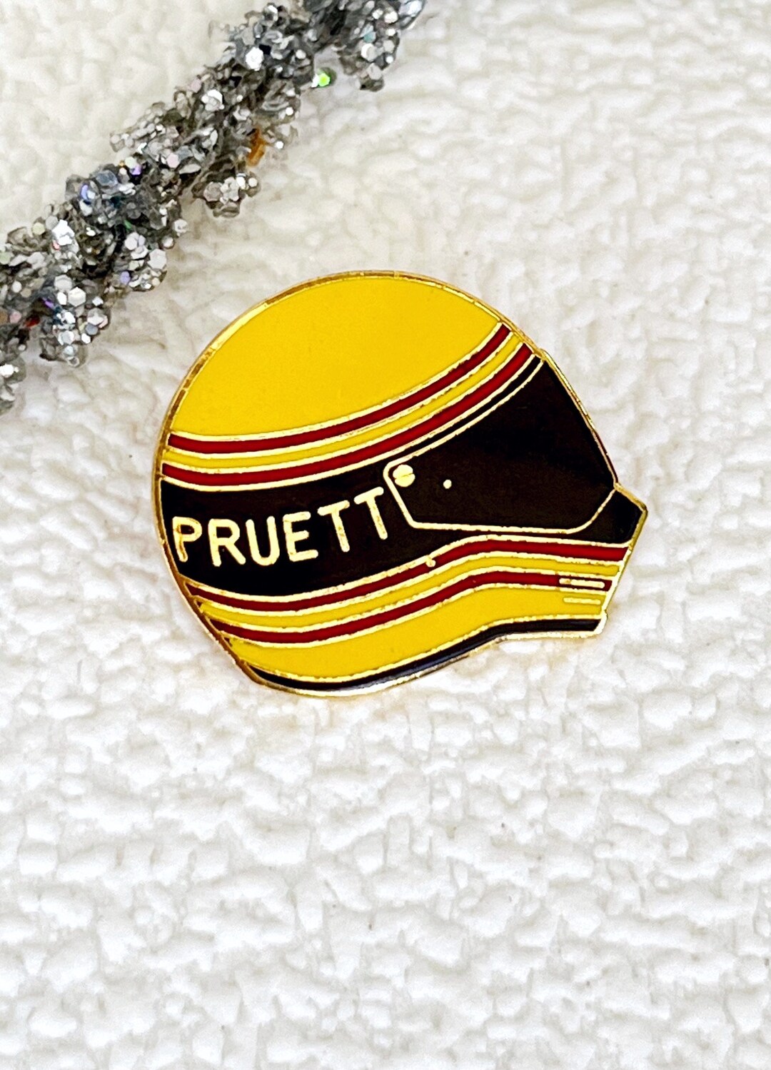 Vintage Scott Pruett Helmet 90s Race Pin - Etsy