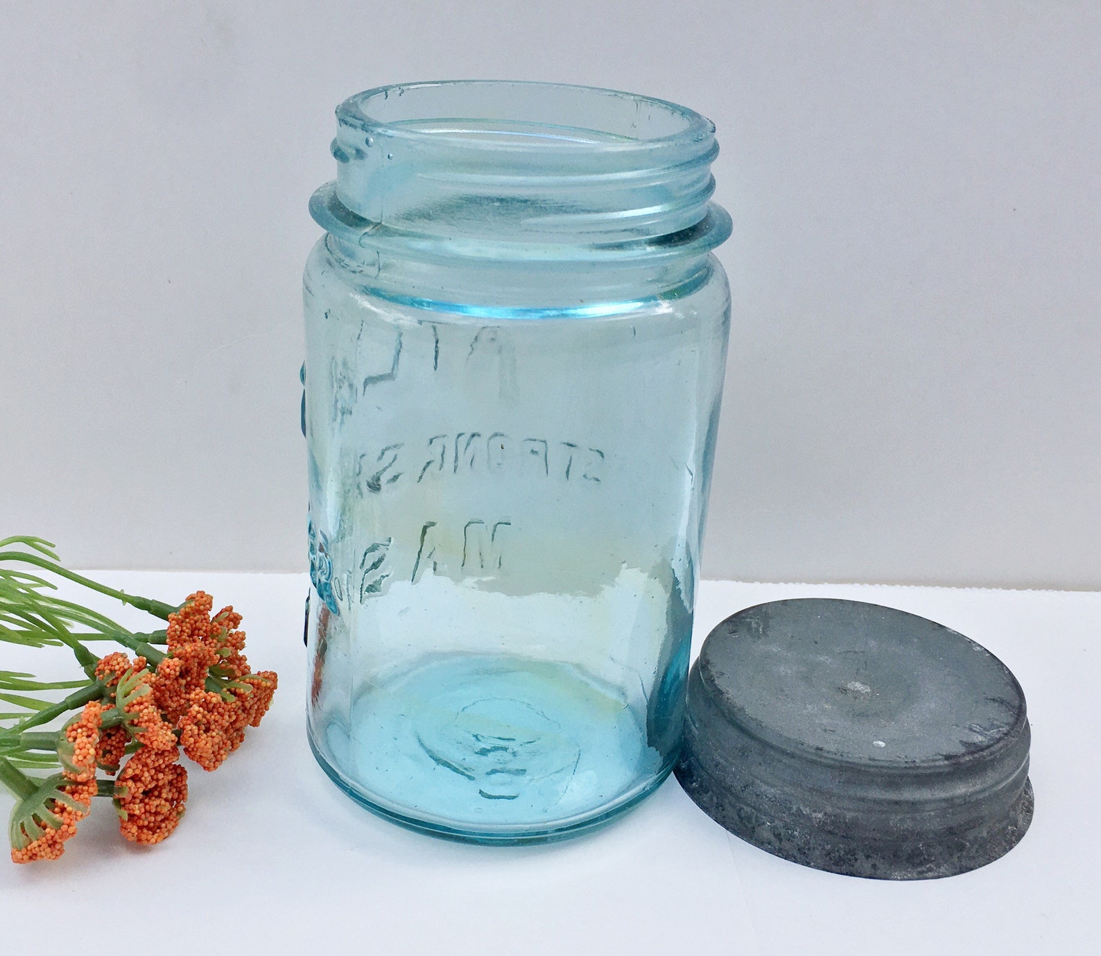 Blue Atlas Mason Strong Shoulder Jar - Etsy