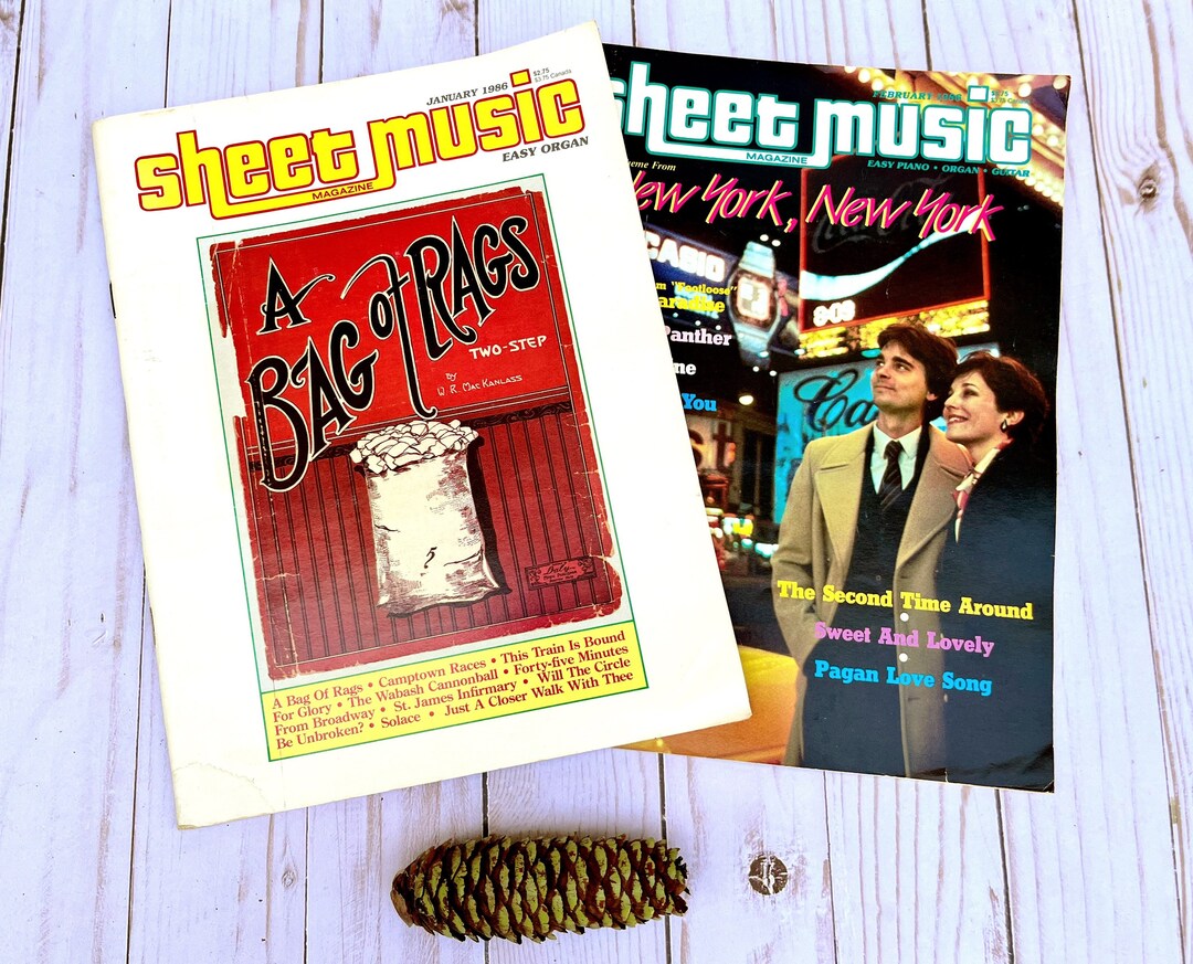 Sheet Music Magazine - Easy Organ - Jan / Feb 1986 - Etsy