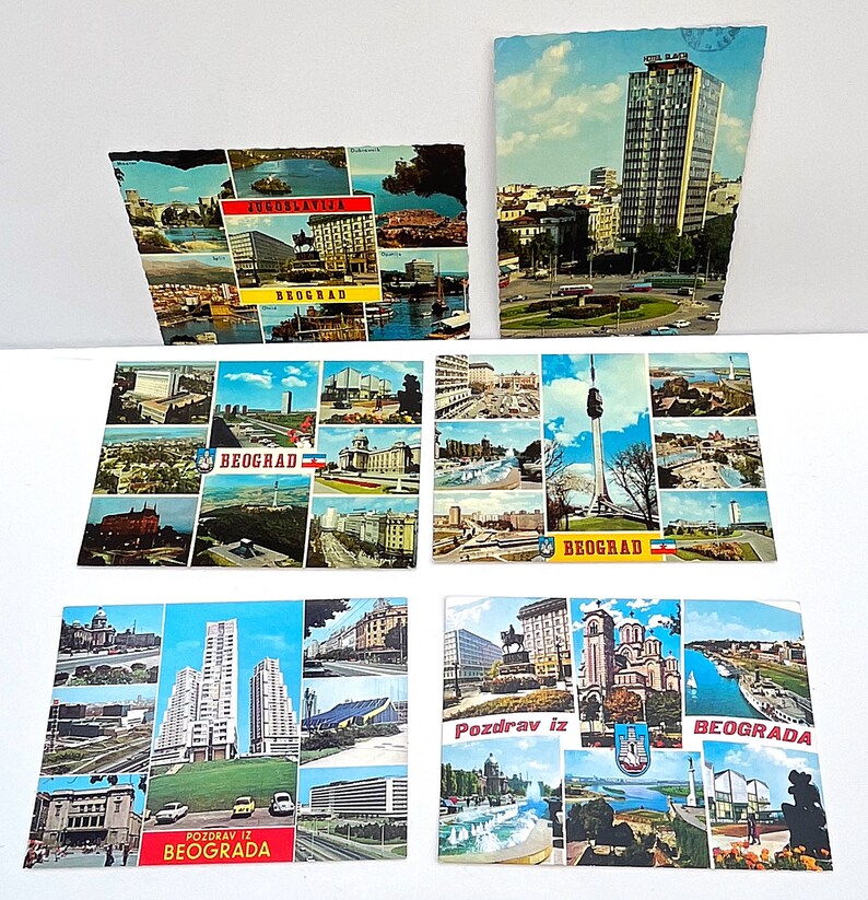 SIX 1960s Belgrade / Beograd Postcards - Etsy