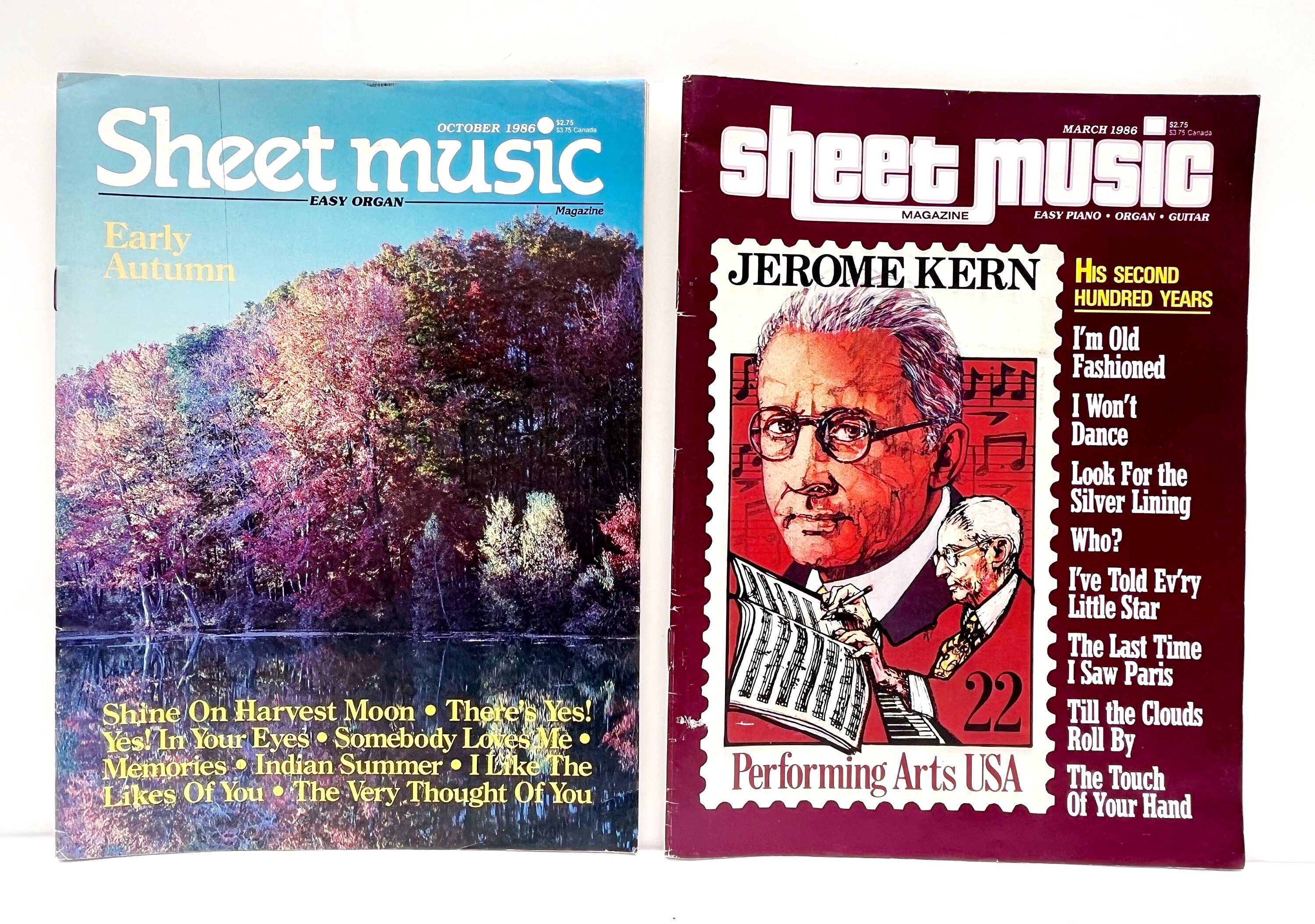 1986 Sheet Music Magazines Easy Piano Organ Guitar - Etsy