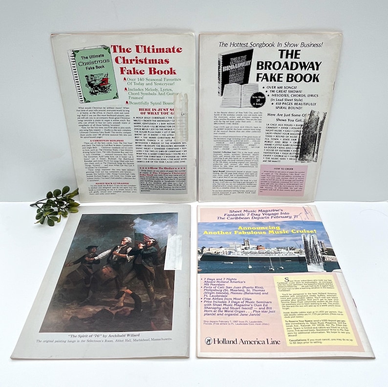 1986 Sheet Music Magazines Easy Piano Organ Guitar - Etsy