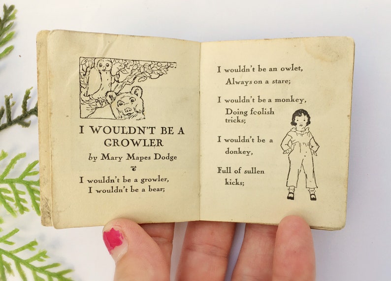 Johnny and the Three Goats 1929 Bookhouse Miniature Book - Etsy