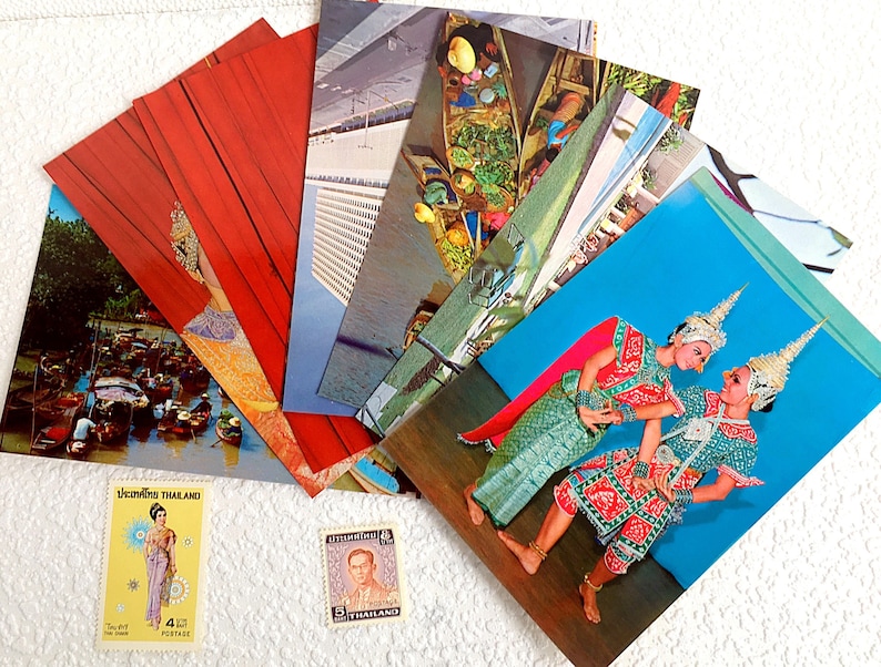 Thailand 1972 Mint Stamps and Postcards - Etsy