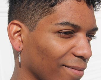 Dangle earrings men | Etsy