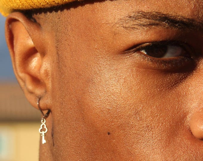 Men Dangle Earrings-men Earrings Hoop Earrings-silver Hoop - Etsy