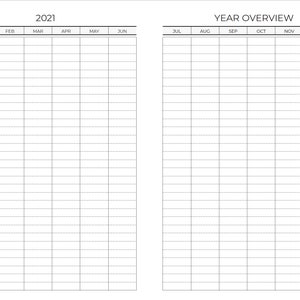 2021 Planner Agenda Printable Instant Digital Download - Etsy