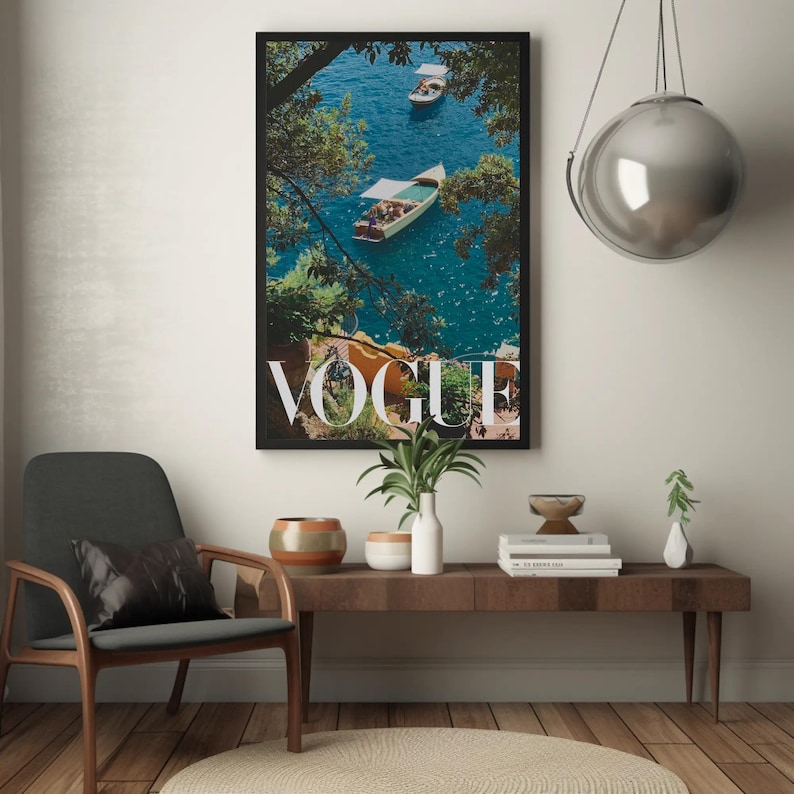Vogue Italy Print | Amalfi Coast Boat Poster, Old Money - Etsy New Zealand