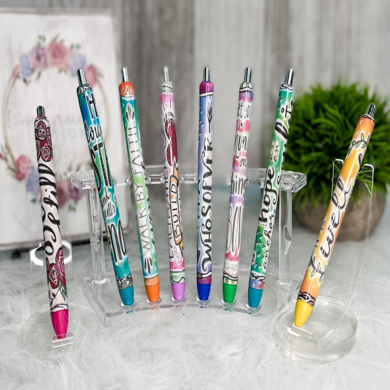Scripture Epoxy Pens, Religious Pens, Religious Gifts, Christian Gifts ...