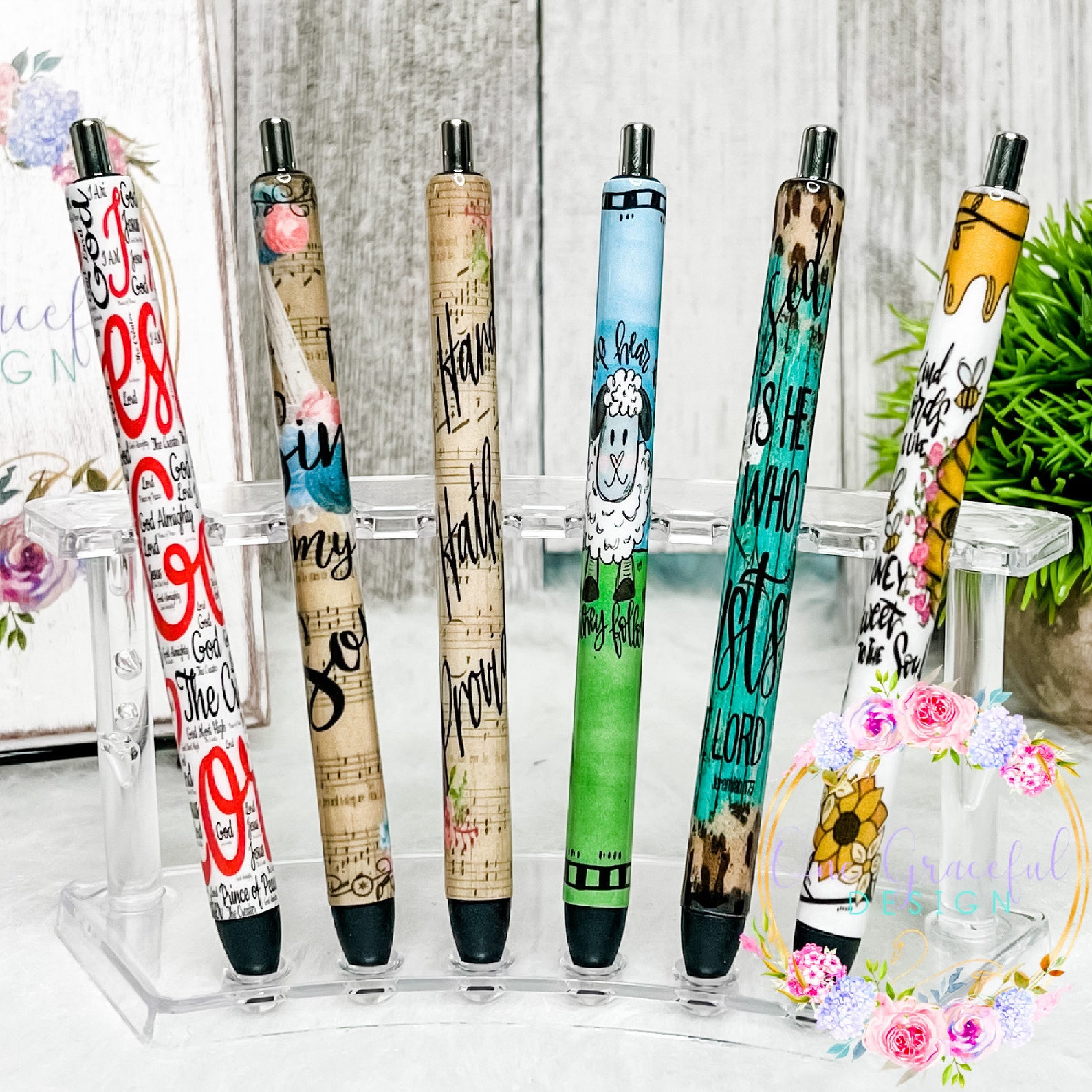 Scripture Pens Epoxy Pens Religious Pens Religious Gifts | Etsy